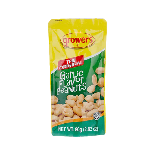 GROWERS The Original Garlic Flavour Peanuts 80g – Carousel Store